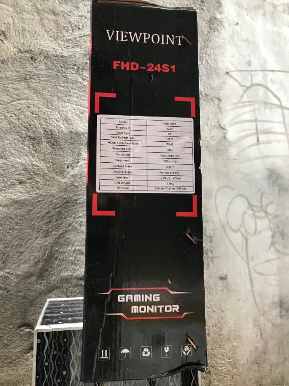 VIEWPOINT FHD-24S1 CURVE 24INC 1920x1080p 75hz VGA/ HDMI/ DC SUPPORTED ...