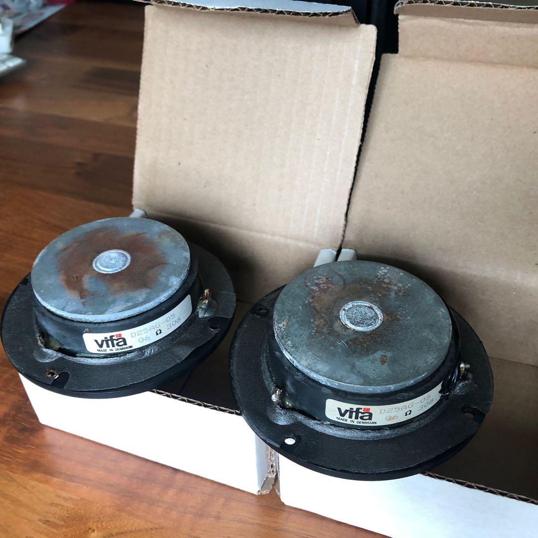 Vifa D25AG-05, D25 metal dome tweeter, Electronics, Audio on Carousell