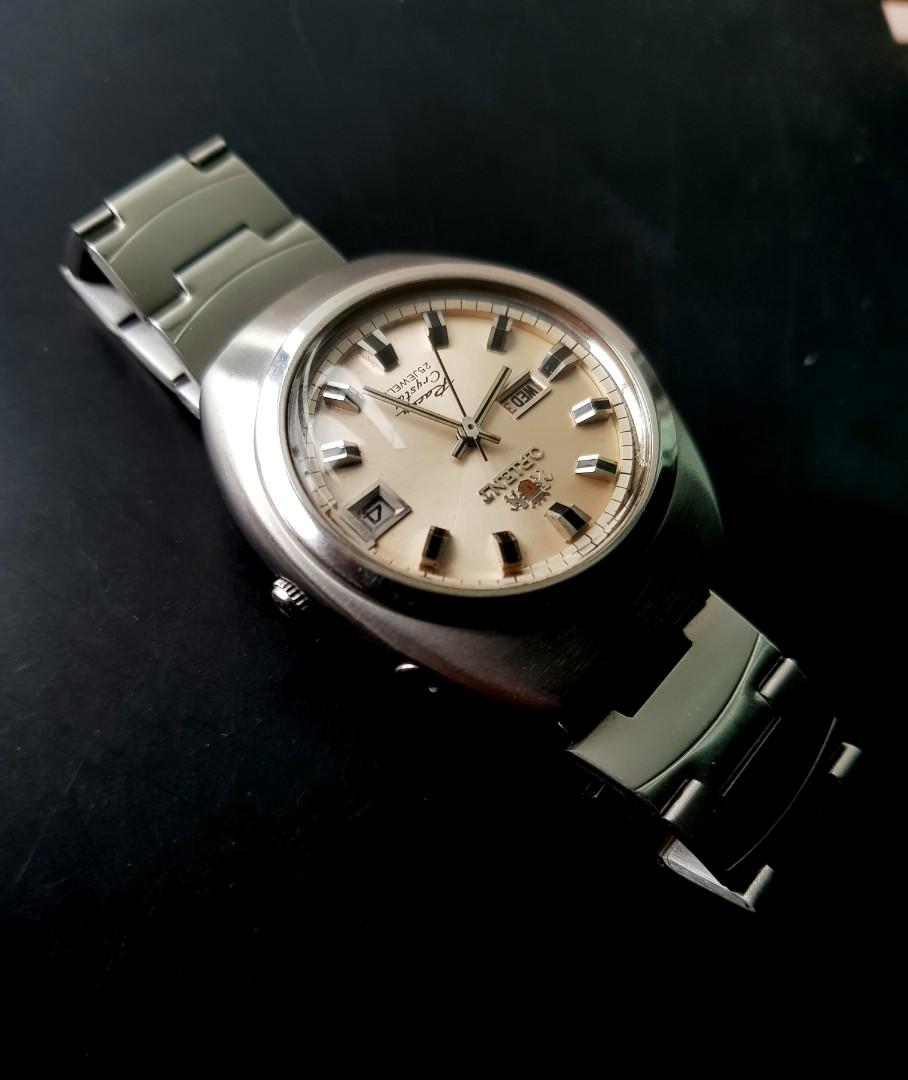 Vintage Orient Racer Crystal 25 Jewels Bumper Watch, Men's Fashion ...