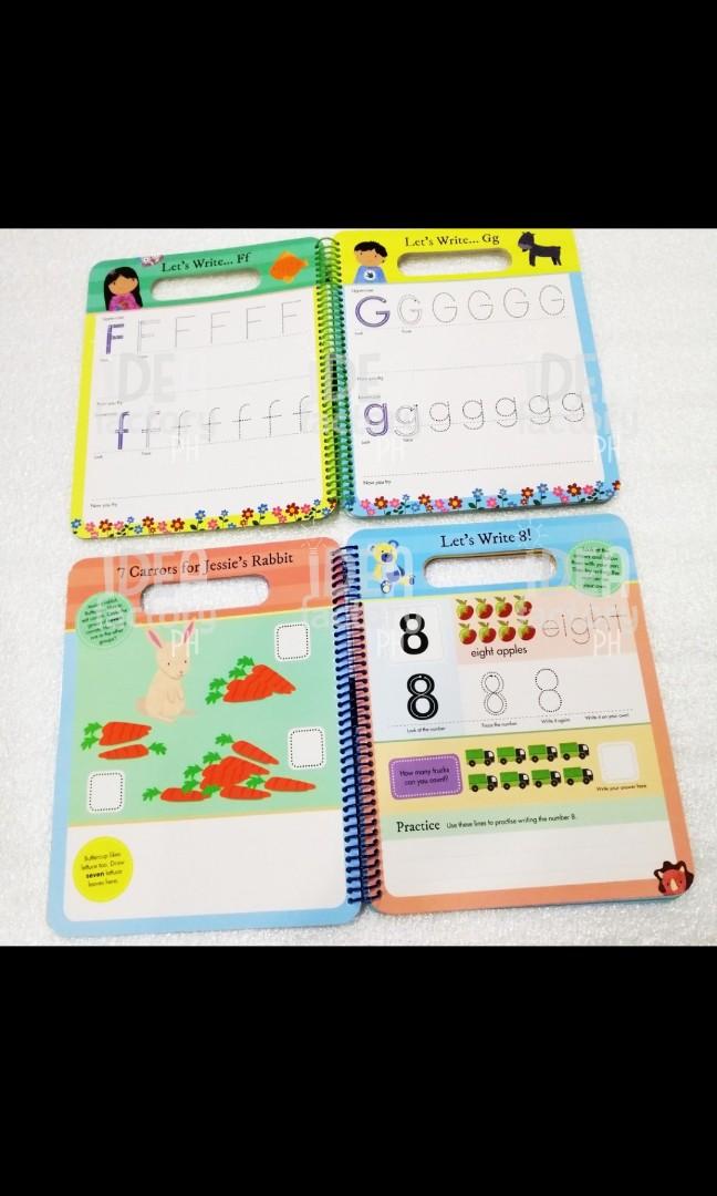 Wipe Clean Learning Book Carry Handle I Can Write ABC 123 With Wipe ...