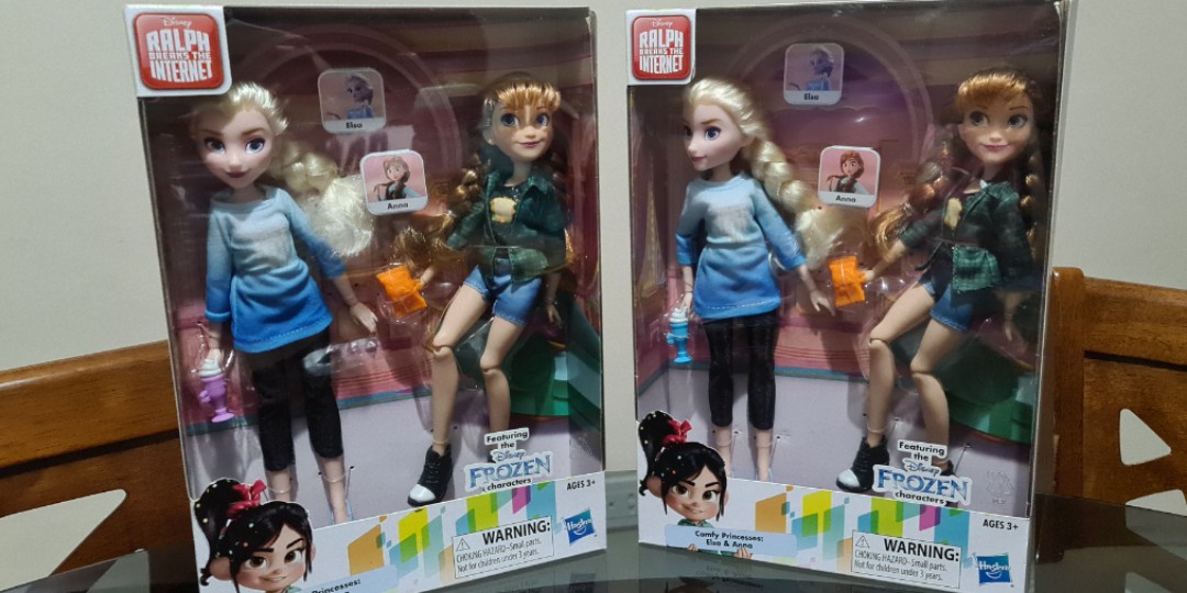 Frozen Wreck it ralph Elsa and Anna, Hobbies & Toys, Toys & Games on ...