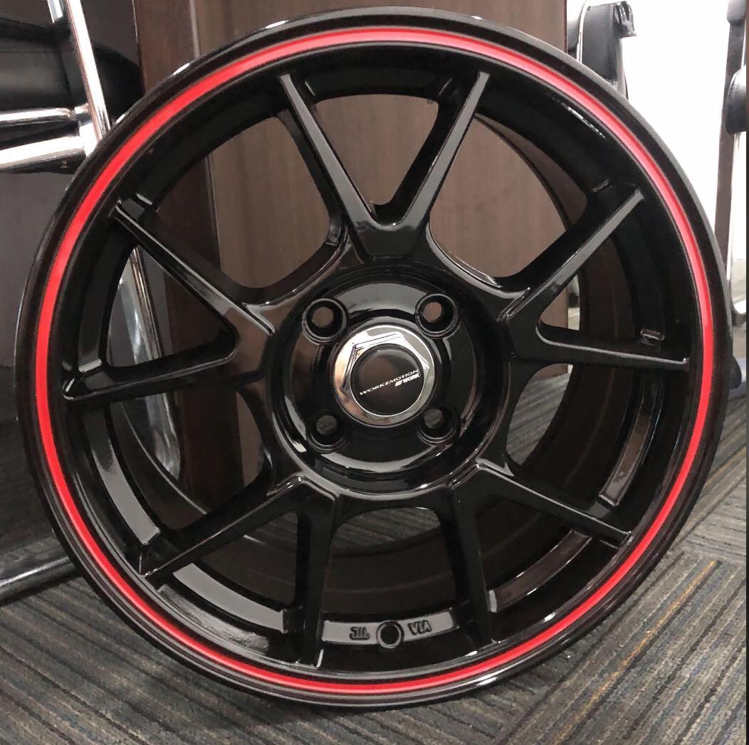 15” New Sport Rim 4x100 Honda GK5 GE6 Fit Jazz Suzuki Swift Shuttle ...