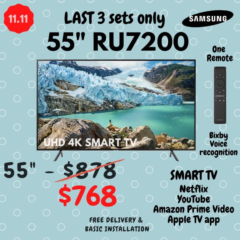 55 inch TU7000 SAMSUNG - 55TU7000 - 4K UHD LED SMART TV - 2020 MODEL, Home Appliances, TVs ...