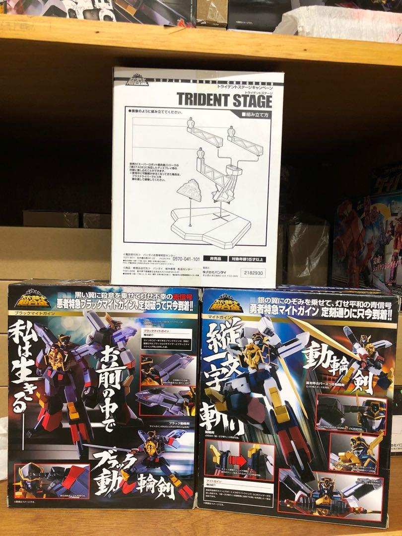 全新 盒殘 SUPER ROBOT 超合金 BLACK MIGHTGAINE 勇者特急 GAINE 魂定 暗黑 超能加爾 SR 合金 連 ...