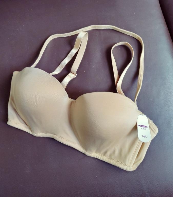 雅芳婷女裝 A-Fontane 少女肉色胸圍 Bra 無縫雙帶 70C 全新, 女裝, 泳裝, 泳衣 - Carousell