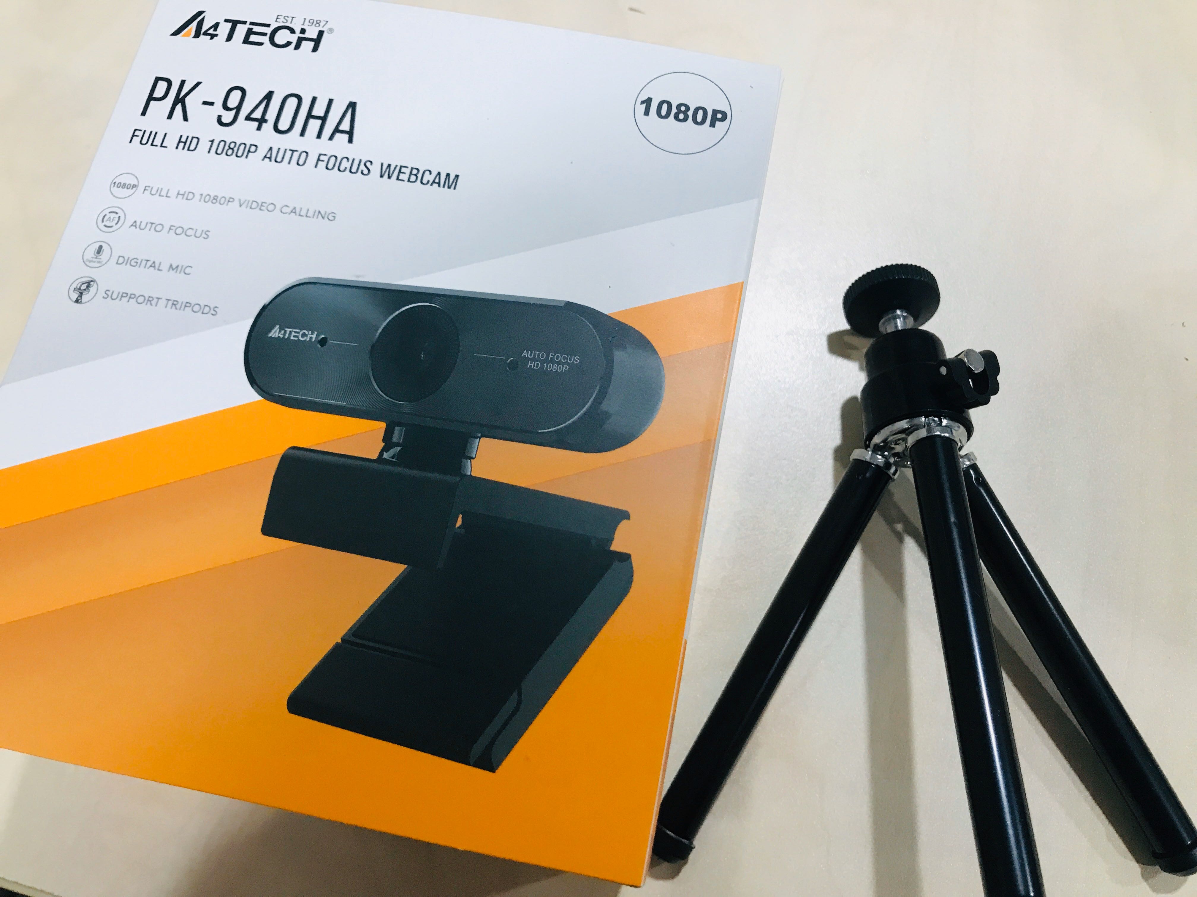 A4Tech PK940HA Full HD 1080P Auto Focus Webcam with Free TRIPOD ...