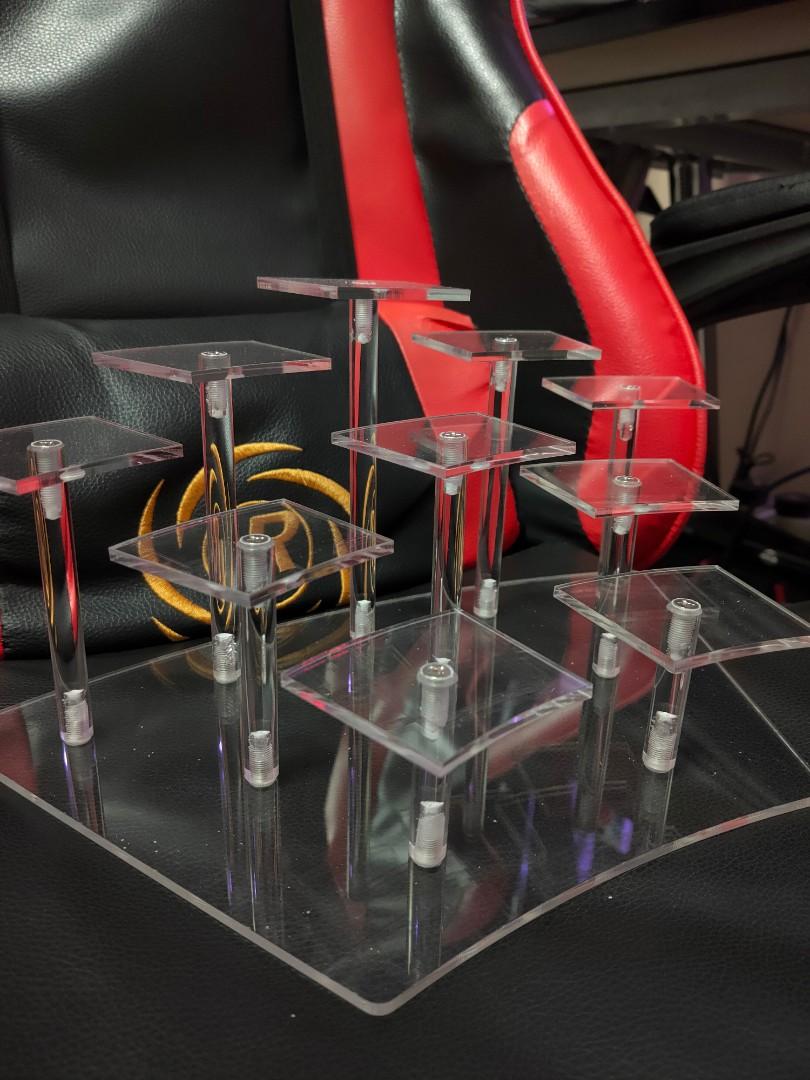 Acrylic Display Stand for Toy Collections : 10 Display Base, Hobbies ...