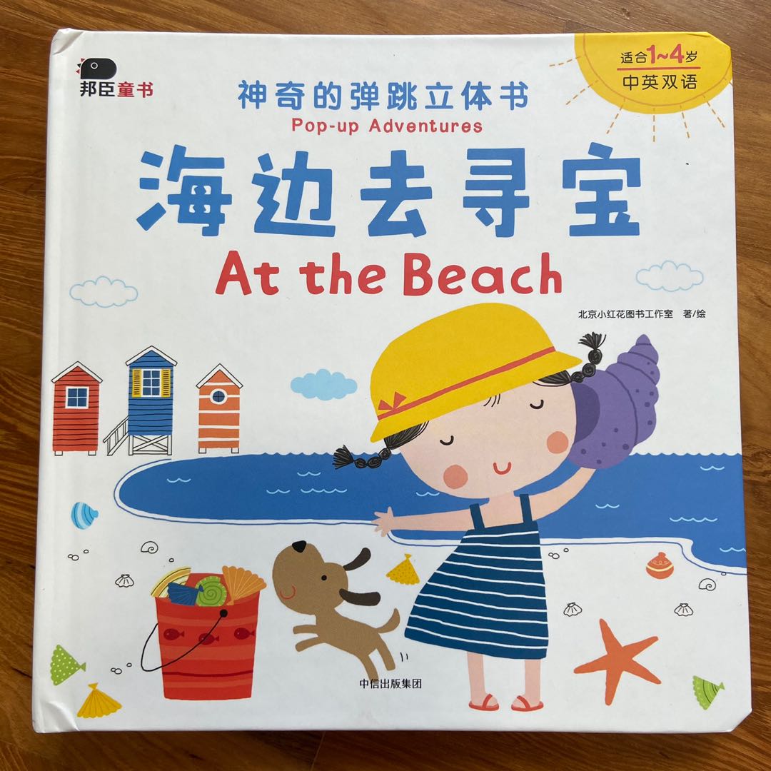 Bilingual: At The Beach Pop-Up book, Hobbies & Toys, Books & Magazines ...