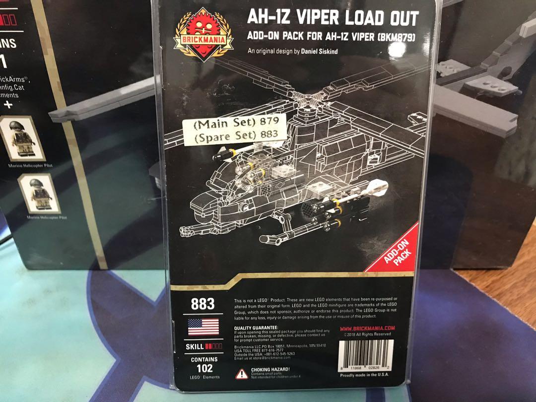 Brickmania AH-1Z helicopter, Hobbies & Toys, Toys & Games on Carousell