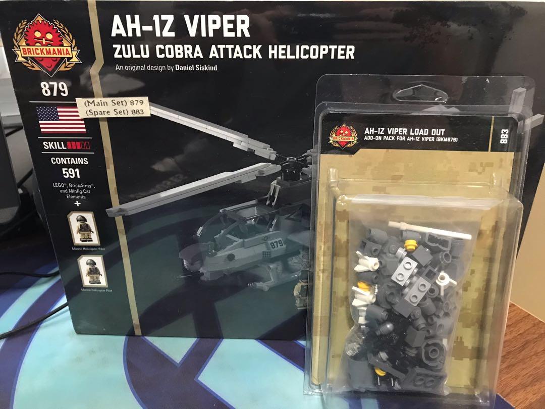 Brickmania AH-1Z helicopter, Hobbies & Toys, Toys & Games on Carousell