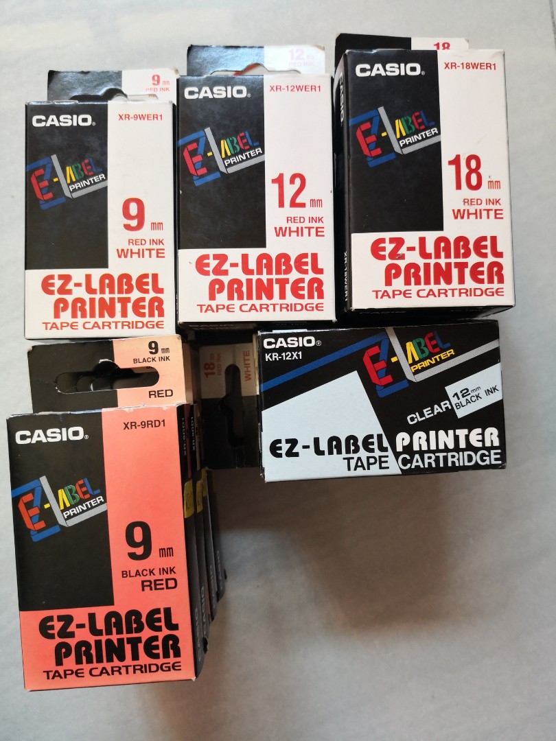 Casio EZ Label printer taoe cartridge, Computers & Tech, Printers ...