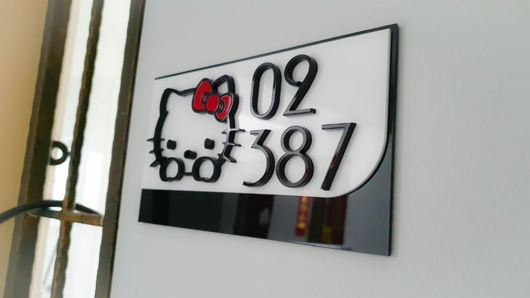 Creative unit number plate, Hobbies & Toys, Stationery & Craft ...