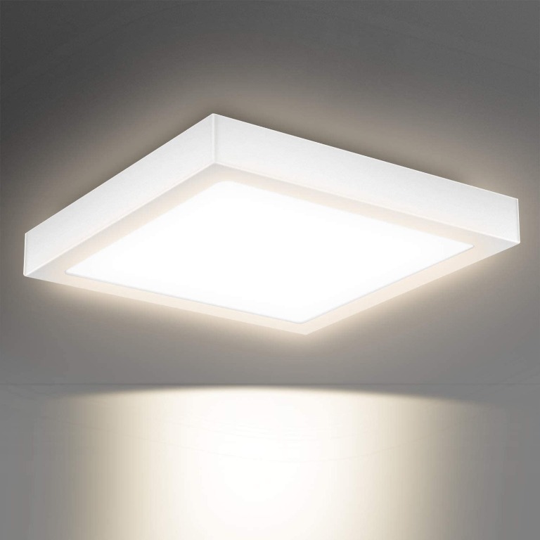 Creyer Modern Square 24W LED Ceiling Lights, Equivalent to 150W Bulbs ...