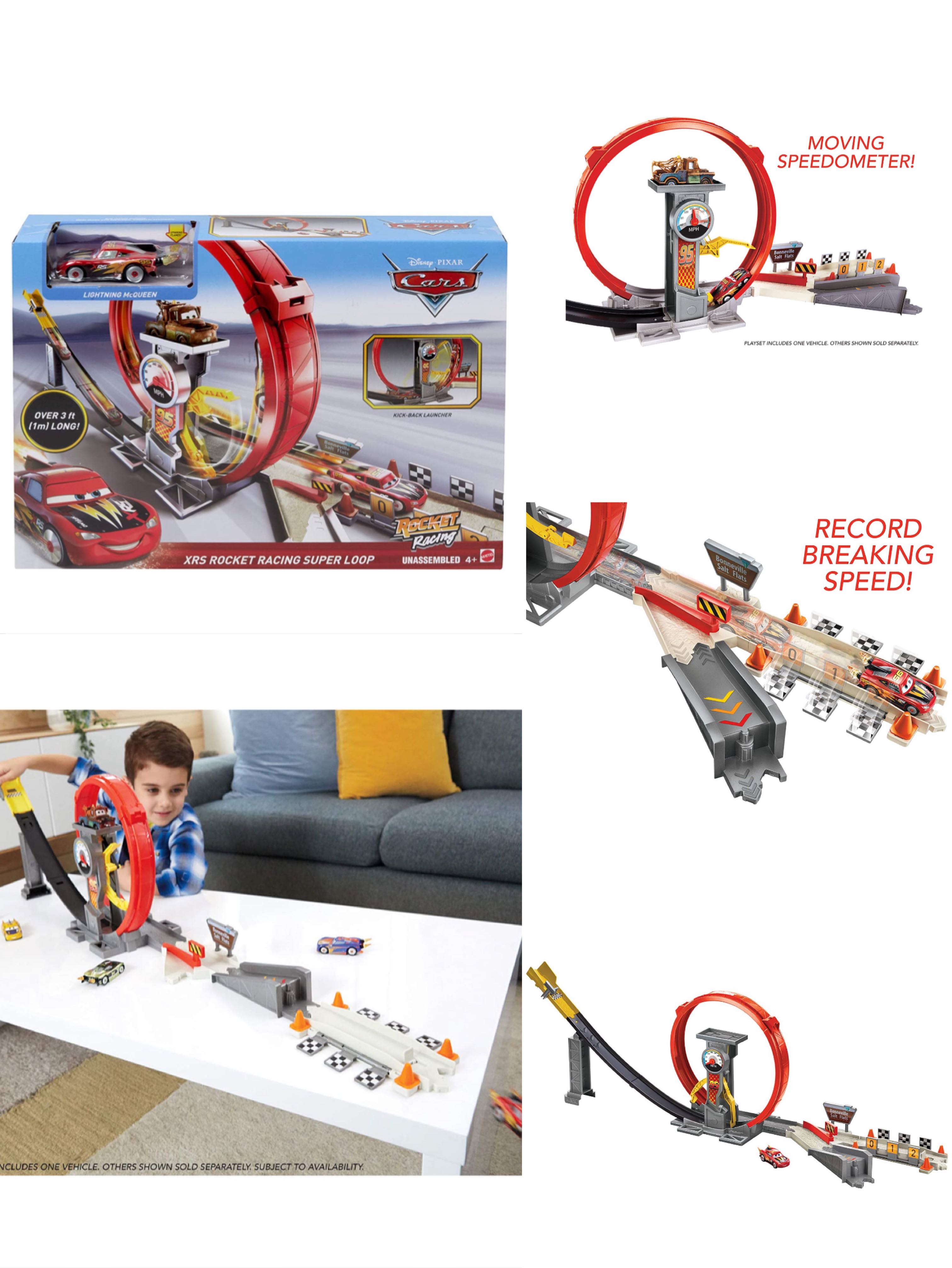 Disney Cars Toys Pixar Cars XRS Rocket Racing Super Loop Race Set with ...