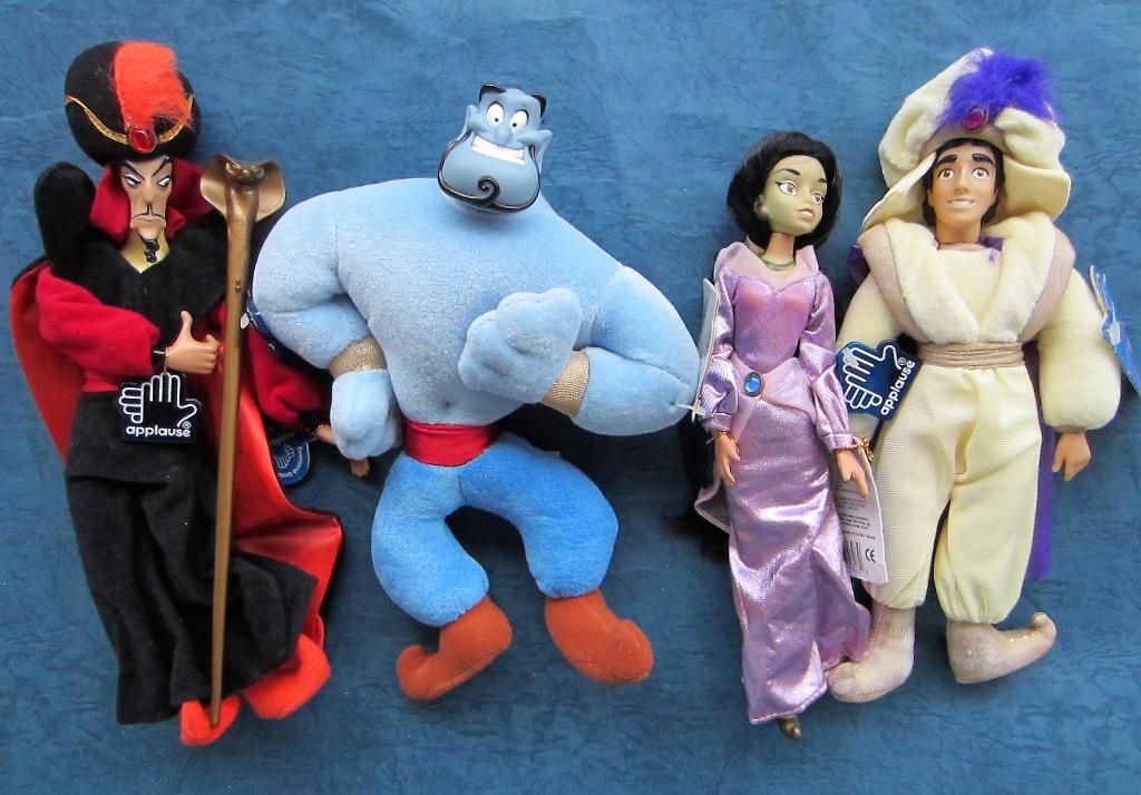 Disney's Aladdin, Princess Jasmine, Genie, Jafar 8" Applause Vinyl Head ...