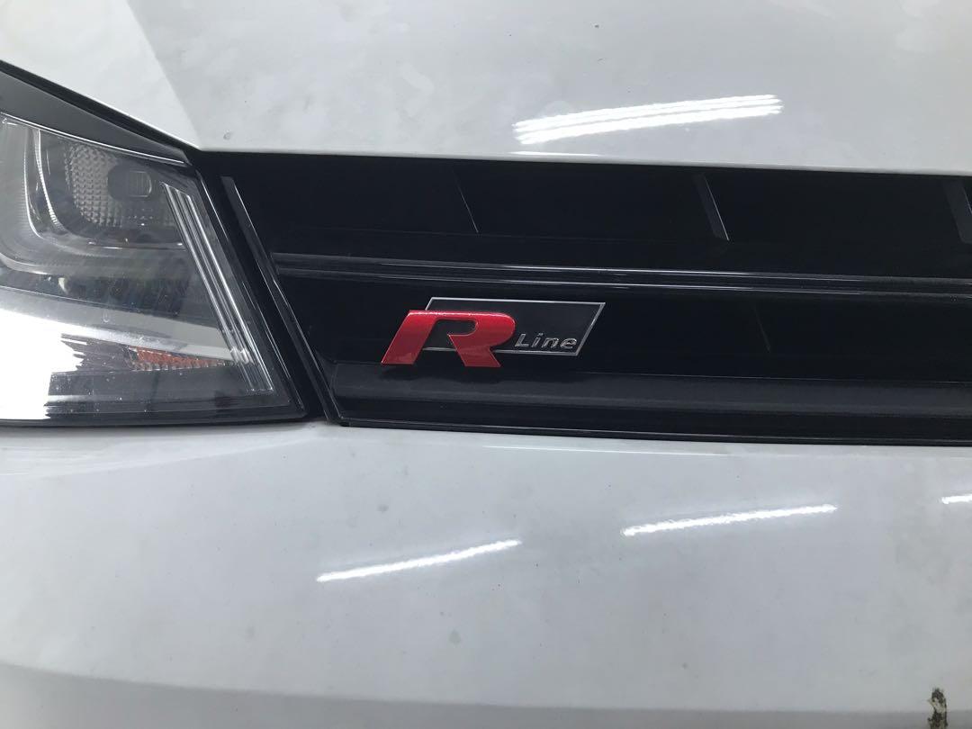Golf R Emblem wrap, Car Accessories, Accessories on Carousell