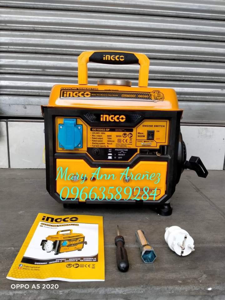 Ingco 900watts 1kva Portable Generator, Furniture & Home Living ...