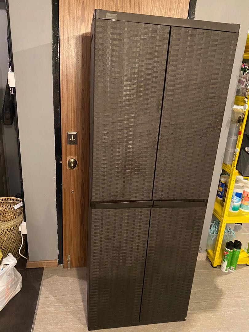 Keter rattan utility cabinet, Furniture & Home Living, Furniture ...