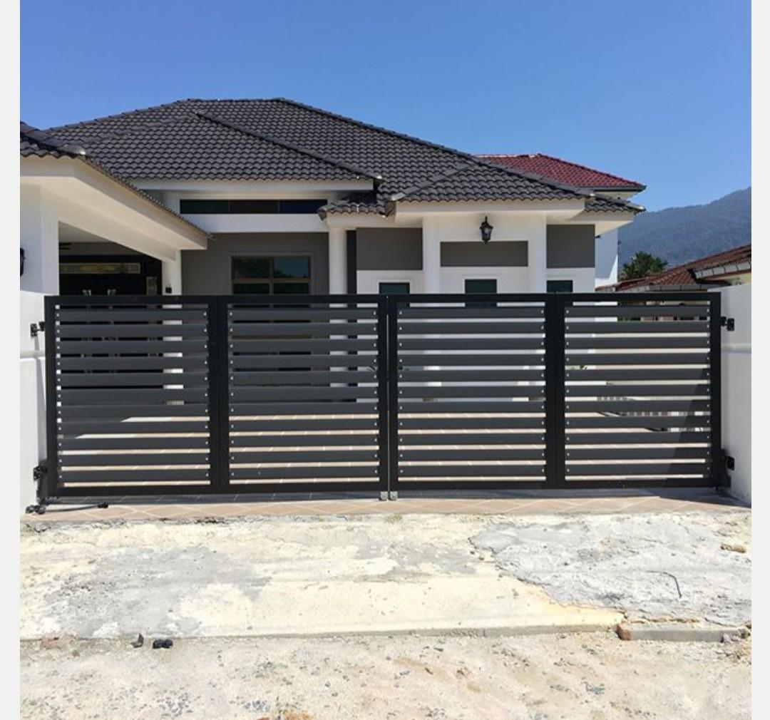 Kimpalan Besi Pintu pagar Grill Pintu Grill Tingkap Sliding Grill Pintu ...