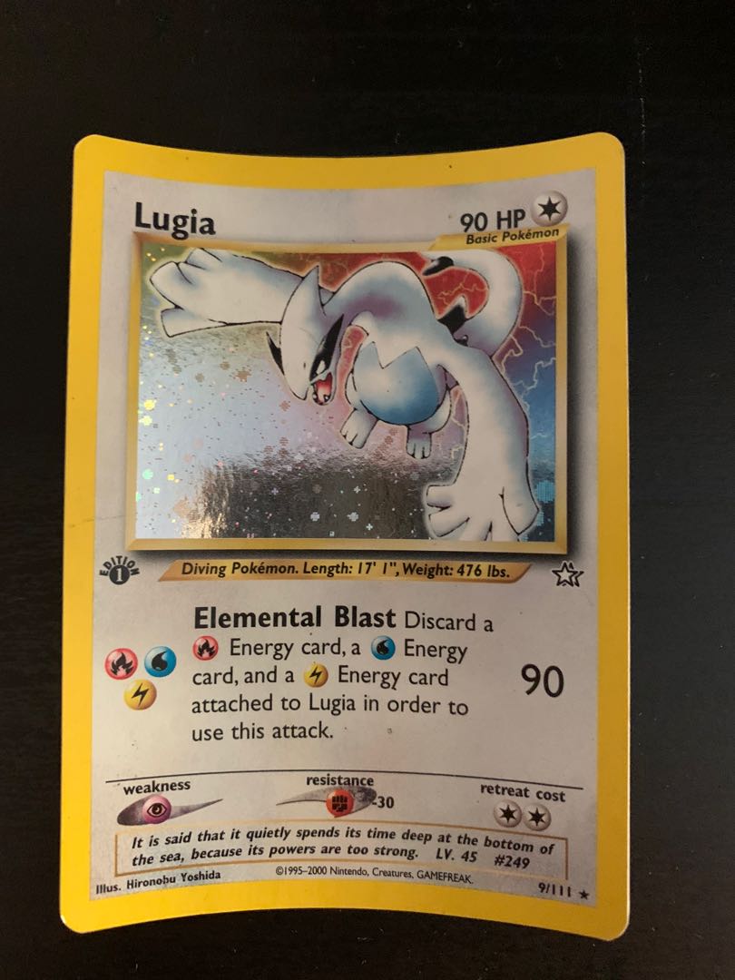 Lugia first edition Neo Genesis Pokemon Card, Hobbies & Toys, Toys ...