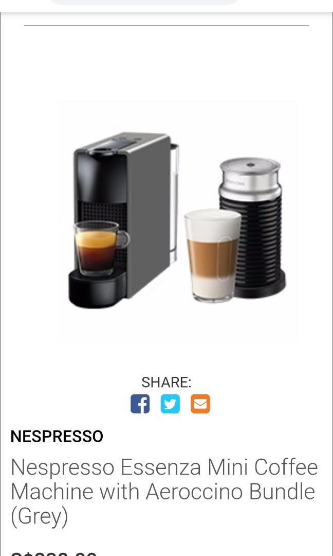 Nespresso Mini Machine with Aeroccino, TV & Home Appliances, Kitchen ...