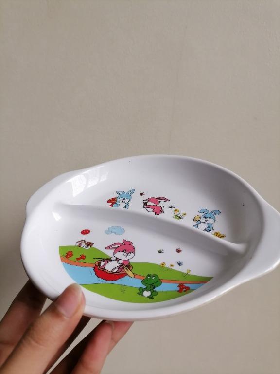 Rabbit Cartoon Kids Plate, Babies & Kids, Nursing & Feeding, Weaning ...