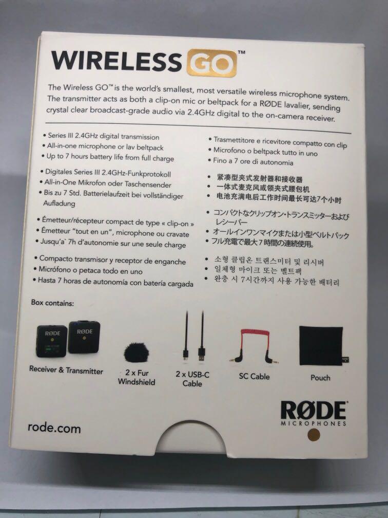 rode wireless me / wireless GO 2 microphone, Audio, Microphones on ...