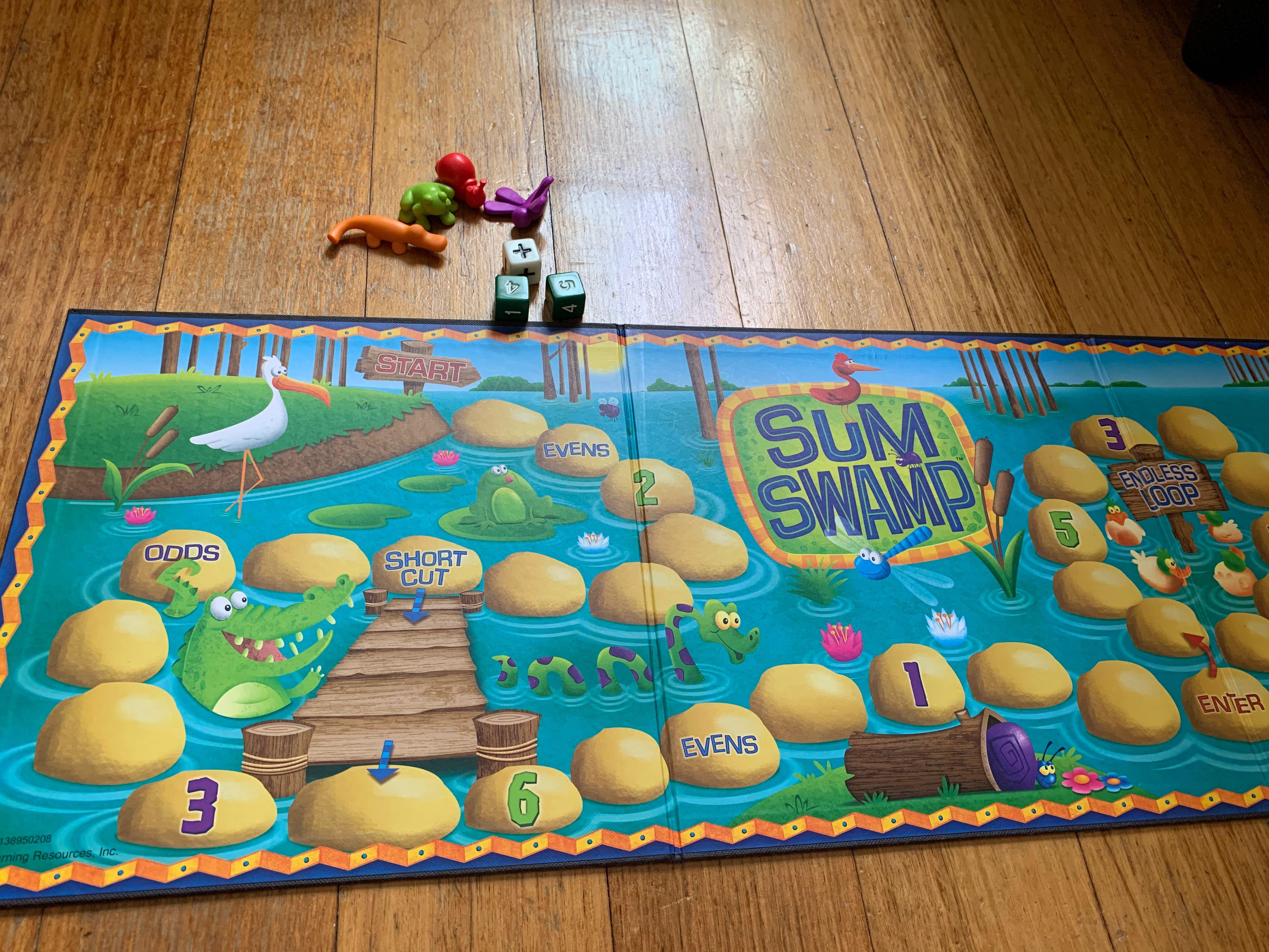 Sum Swamp Addition and Subtraction Game, Toys & Games, Board Games ...