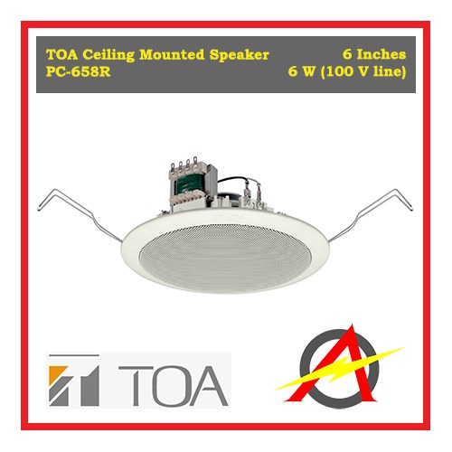 TOA Ceiling Mounted Speaker PC-658R 6", Audio, Soundbars, Speakers & Amplifiers on Carousell