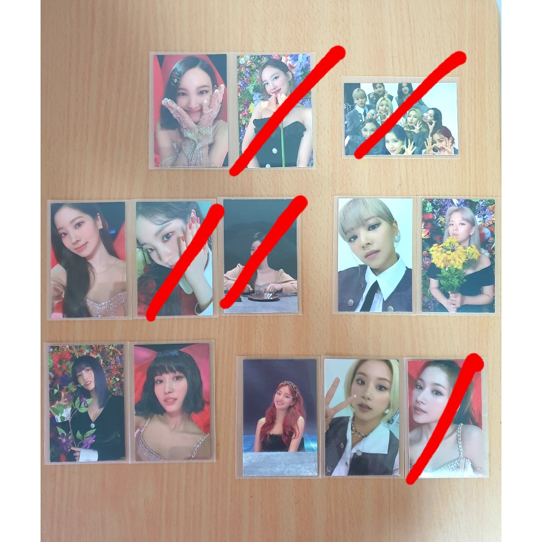 Twice Eyes Wide Open Photocards (Nayeon, Dahyun, Jeongyeon, Momo, Jihyo, Sana & Chaeyoung ...