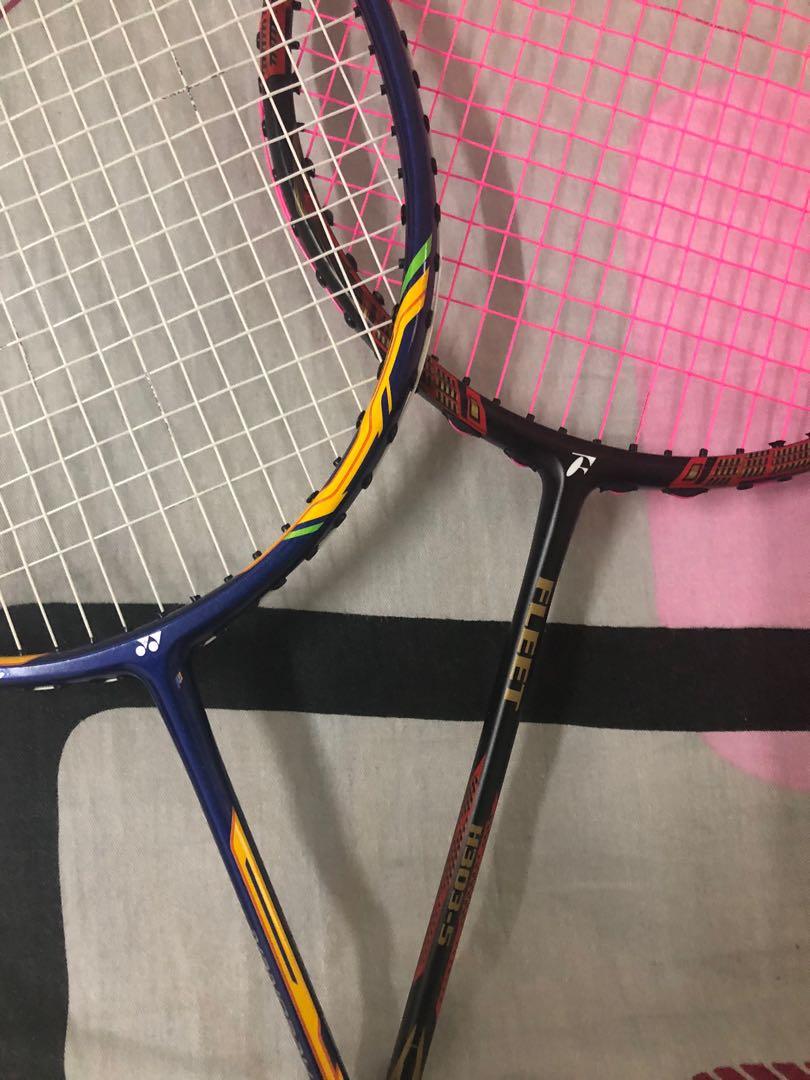 Yonex & Fleet racket, Sports Equipment, Sports & Games, Racket & Ball ...
