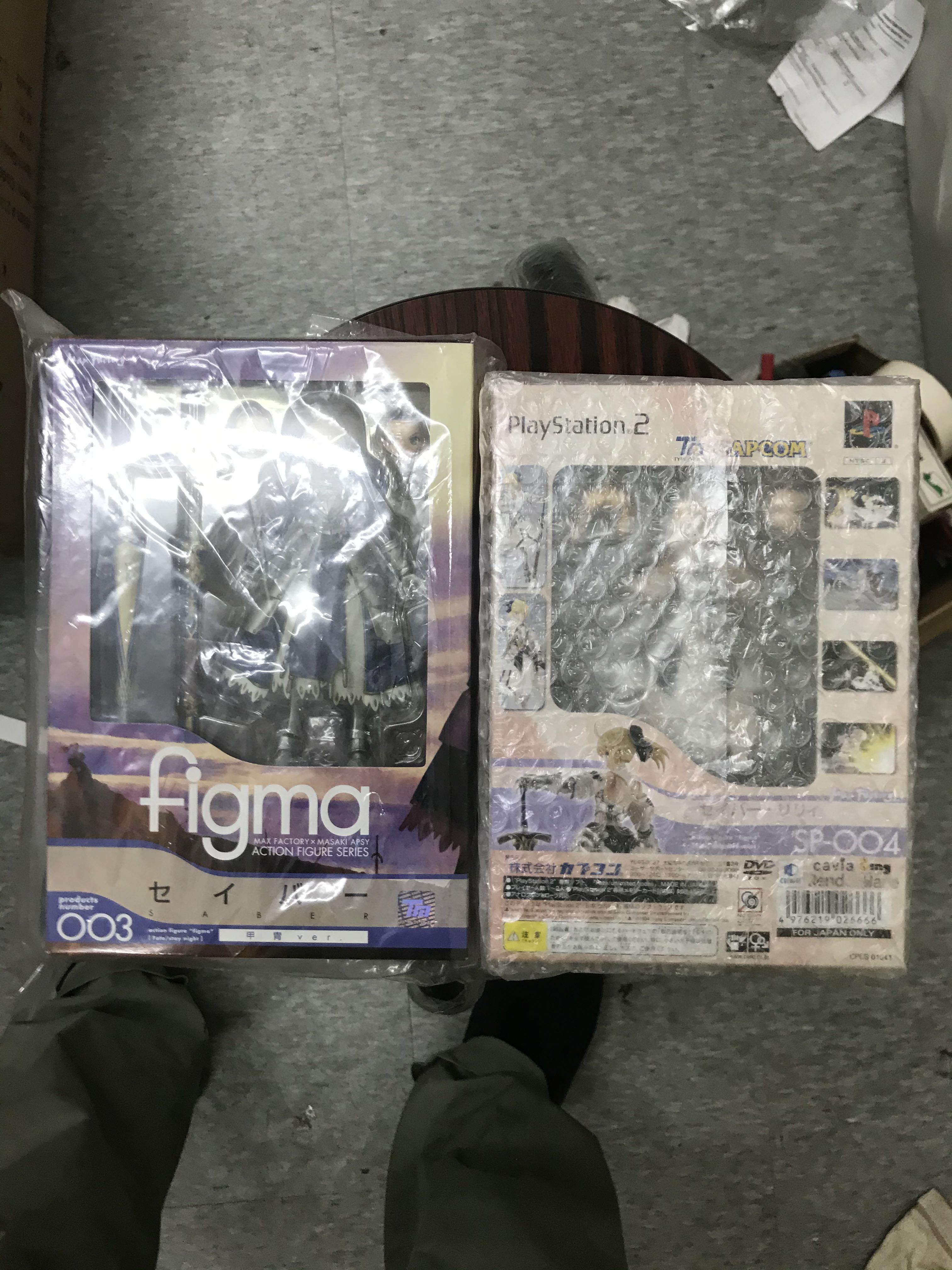 全新 Figma 003 Saber + Figma SP-004 PS2 Fate Unlimited Codes 連特典 白色 Saber ...