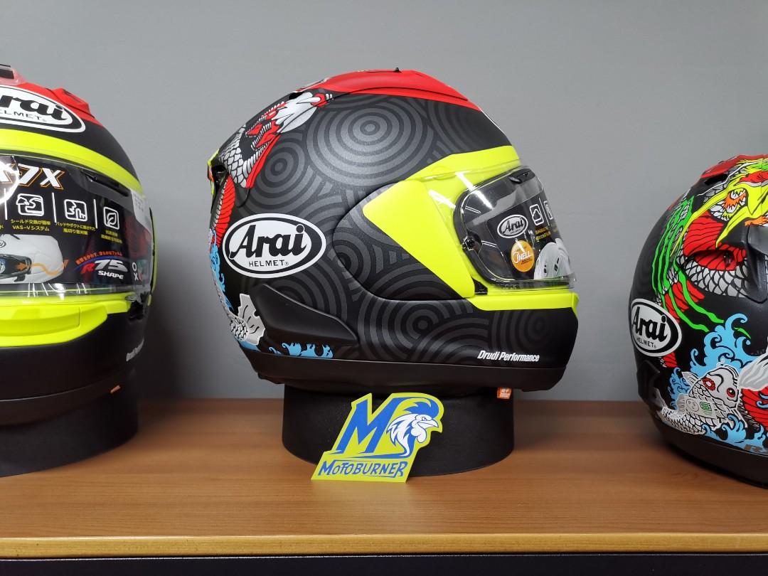 Arai helmets RX7X Tatsuki Dragon Oriental Haga Nakano, Motorcycles ...