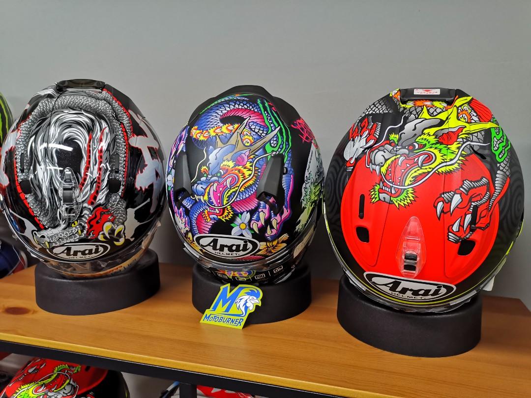 Arai helmets RX7X Tatsuki Dragon Oriental Haga Nakano, Motorcycles ...