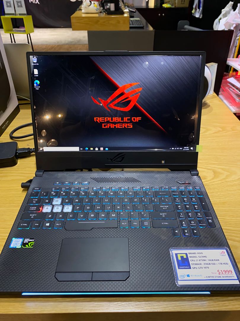 ASUS ROG GL504G LAPTOP - i7 8750H - GTX 1070, Computers & Tech, Parts ...