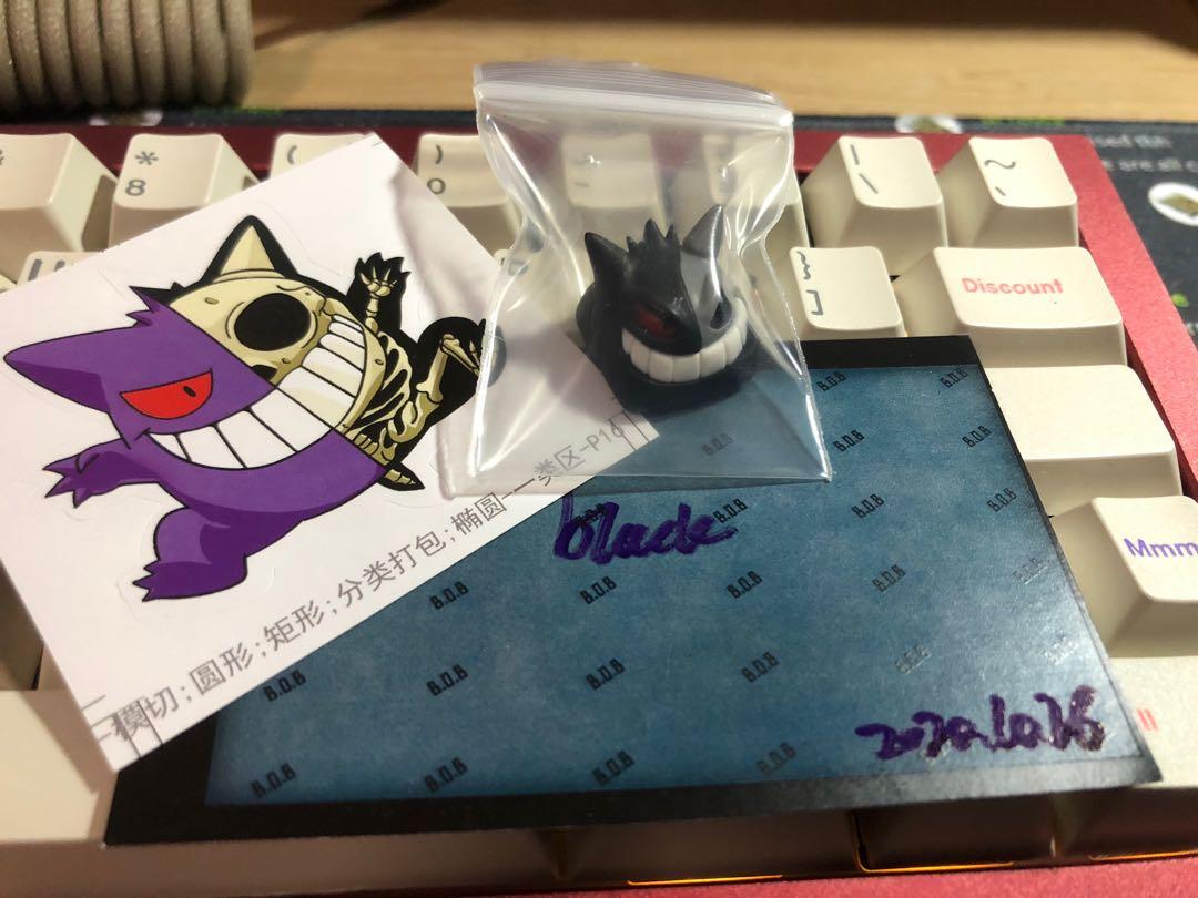 BOB’s Gengar (Halfskull) custom mechanical keyboard artisan keycap ...