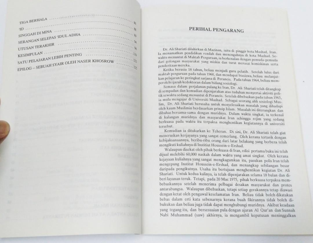 Buku Haji - Dr. Ali Shariati, Hobbies & Toys, Books & Magazines ...