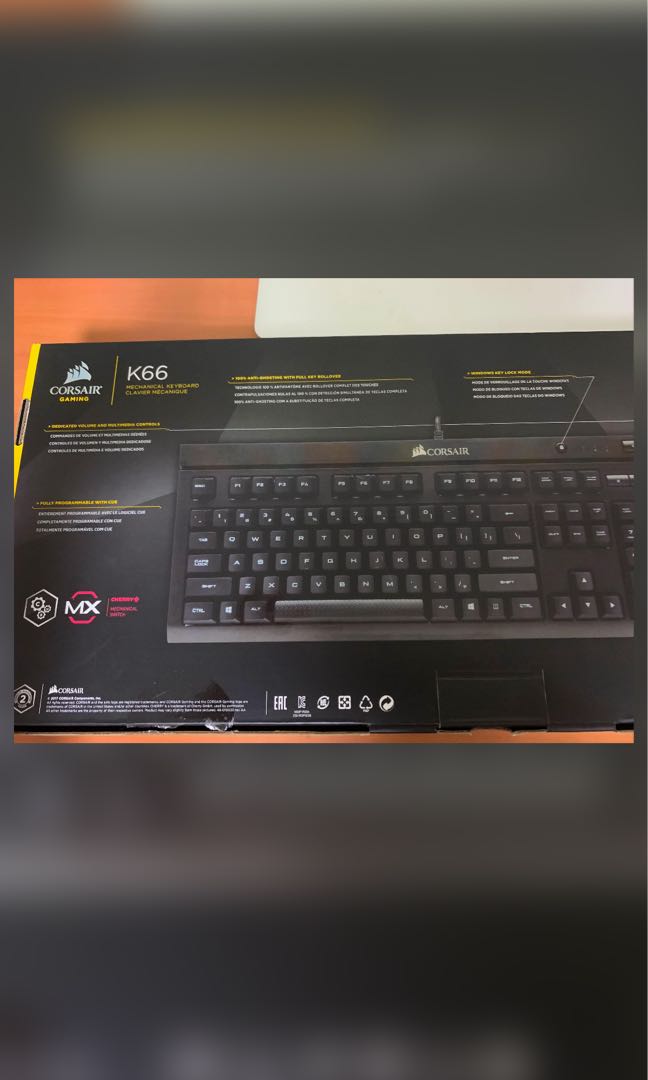 CORSAIR k66 keyboard, Computers & Tech, Parts & Accessories, Computer ...
