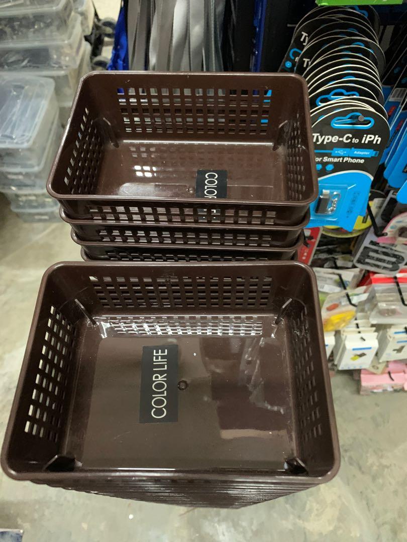 Daiso plastic container, Furniture & Home Living, Home Improvement ...