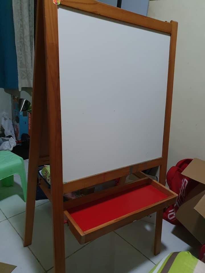 Ikea Mala Easel Board (white / Green Board), Babies & Kids, Baby ...
