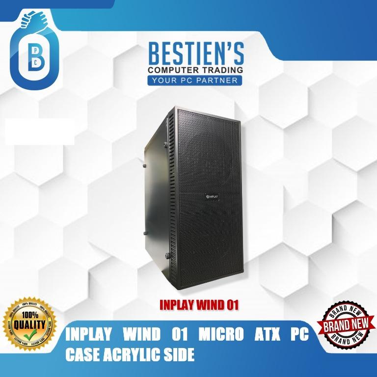INPLAY WIND 01 / 02 MICRO ATX PC CASE ACRYLIC SIDE, Computers & Tech ...