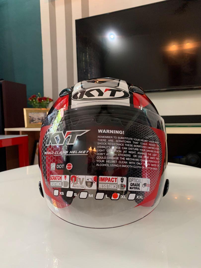 KYT Helmet - Hellcat DJ Maru, Motorcycles, Motorcycle Apparel on Carousell
