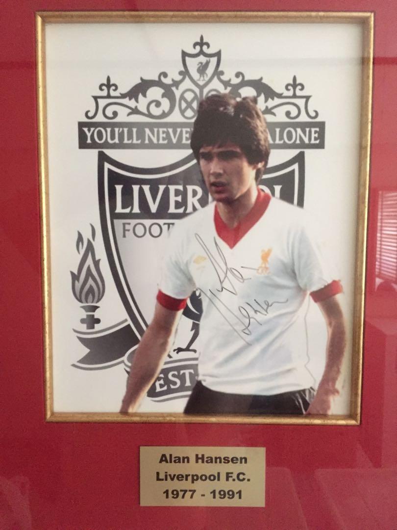 Large Liverpool Alan Hansen Frame Signed, Hobbies & Toys, Memorabilia ...