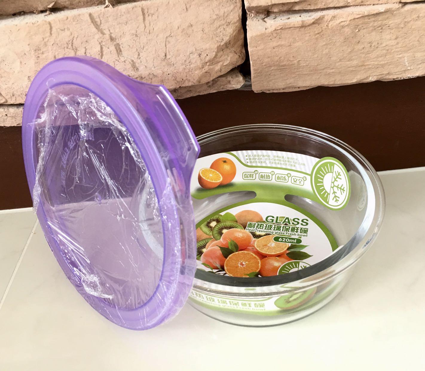 Masterchef Glass Bowl with Lid, Furniture & Home Living, Kitchenware ...