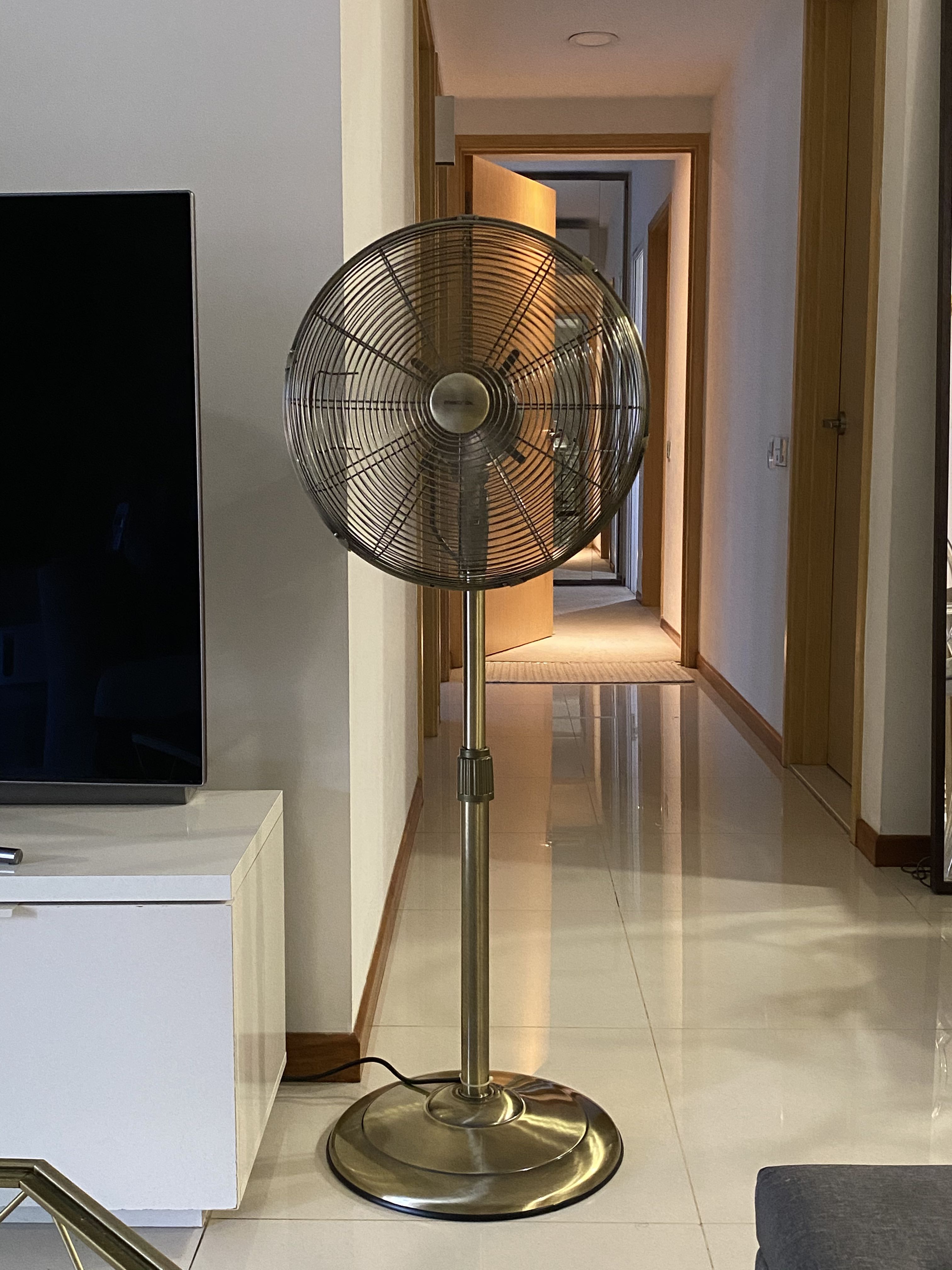 Mistral Gold Standing Fan 16inch - 3 speed, Furniture & Home Living ...