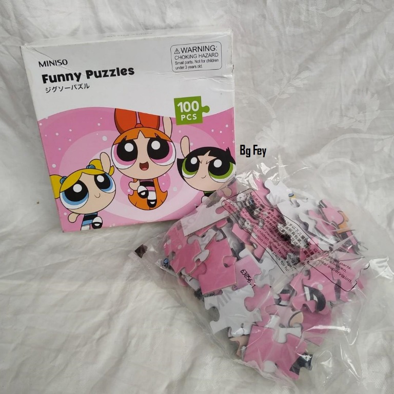 Miniso Funny Puzzle 100 Pieces - Powerpuff Girls, Toys & Collectibles ...