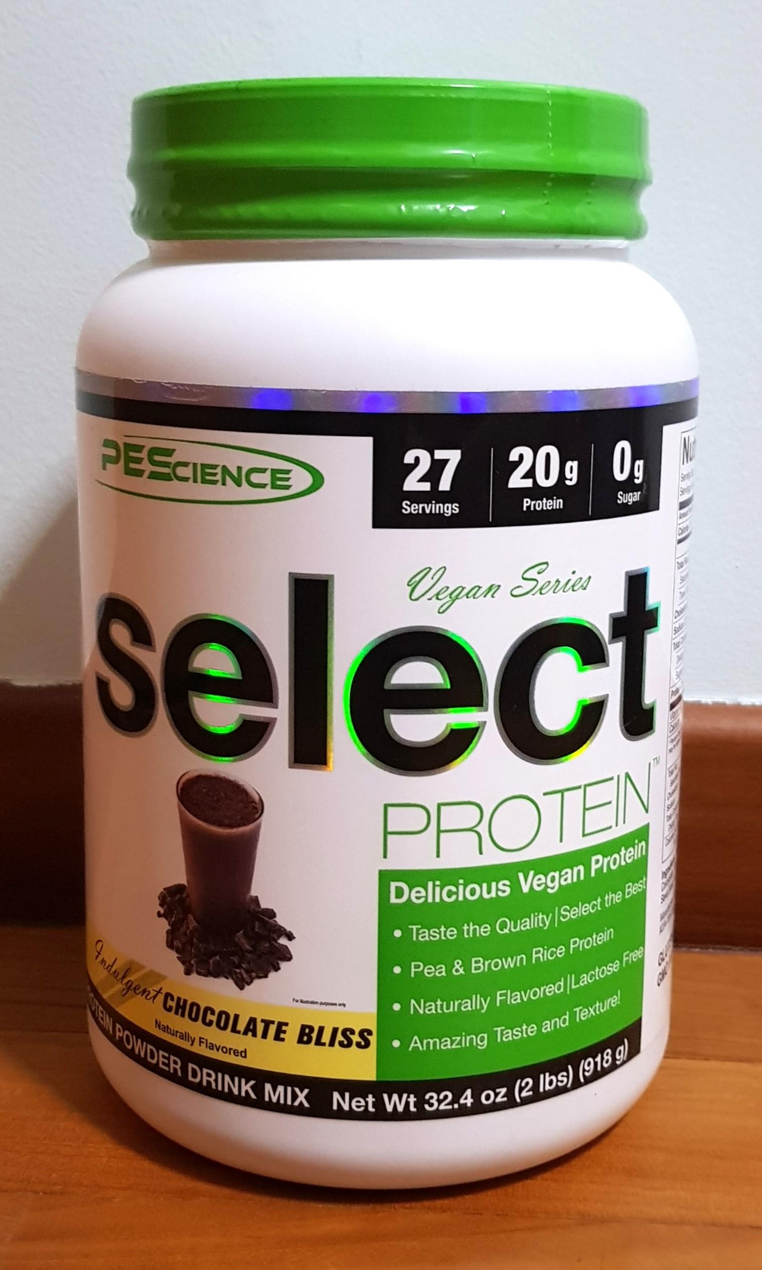 PE Science Select Vegan Protein Powder, Health & Nutrition, Health ...