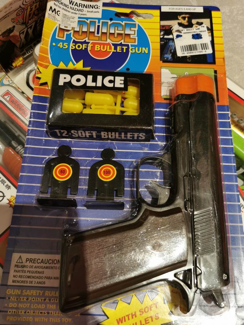 Police toy gun, Hobbies & Toys, Memorabilia & Collectibles, Vintage ...