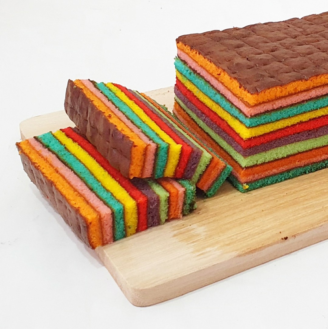 Rainbow Kueh Lapis, Food & Drinks, Baked Goods on Carousell