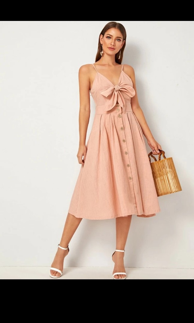 Shein linen dress, Women's Fashion, Dresses & Sets, Dresses on Carousell